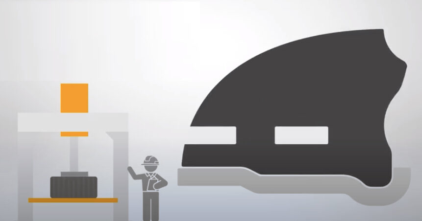 Quick tire heel technology for solid resilient tires | Camso | Camso